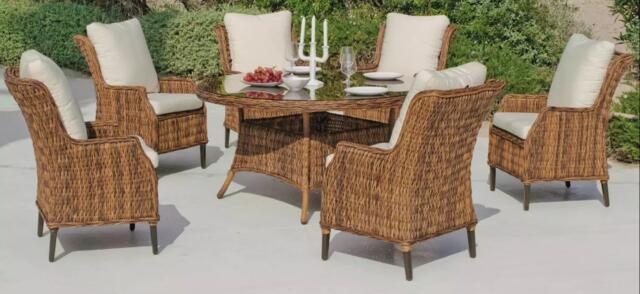 Hevea Panama 4 Seater 150cm dia. Dining Set | IndalOcio
