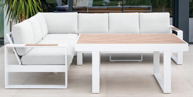 Majestic Kuba Aluminium Corner Sofa Set | IndalOcio