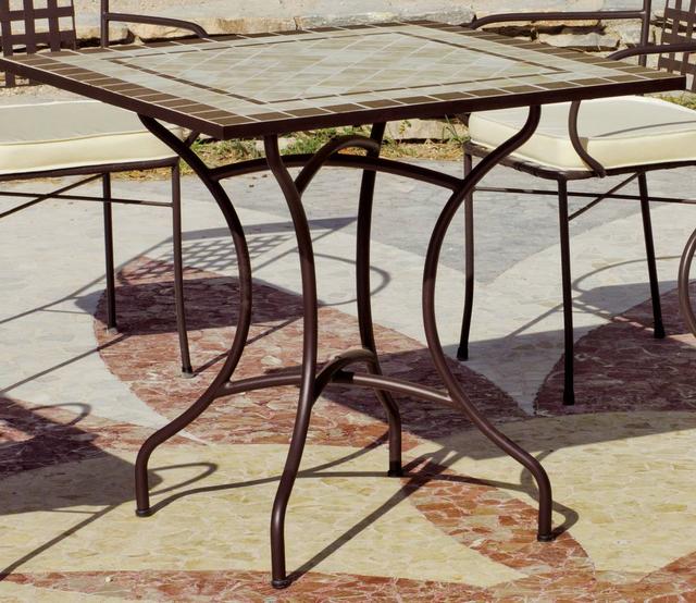 Hevea Virginia Square Mosaic Dining Table | IndalOcio