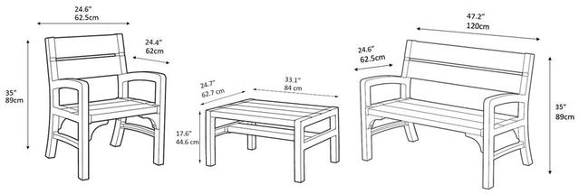 Keter Valencia Sofa Set | IndalOcio